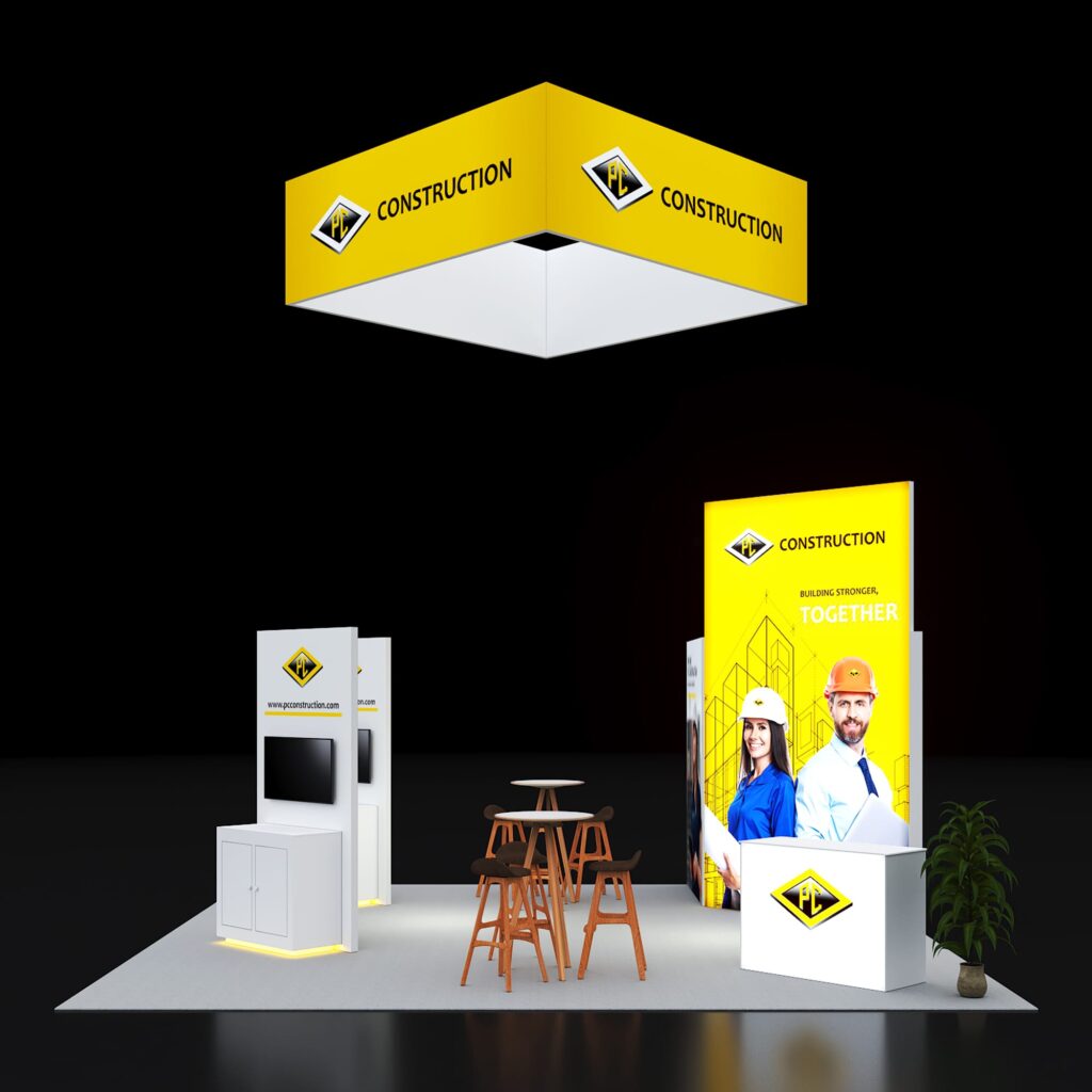 20x20 Trade Show Booth Rentals | Island Exhibit | 300 Designs | Pure ...